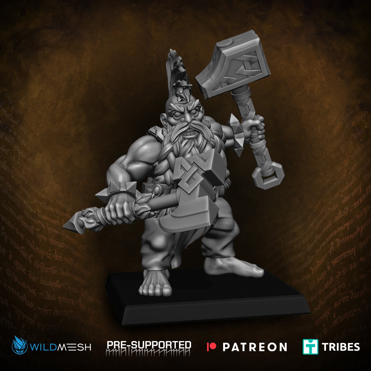 Battle Smiths Fantasy Dwarfs 3D Printed Resin Miniature - Etsy Australia