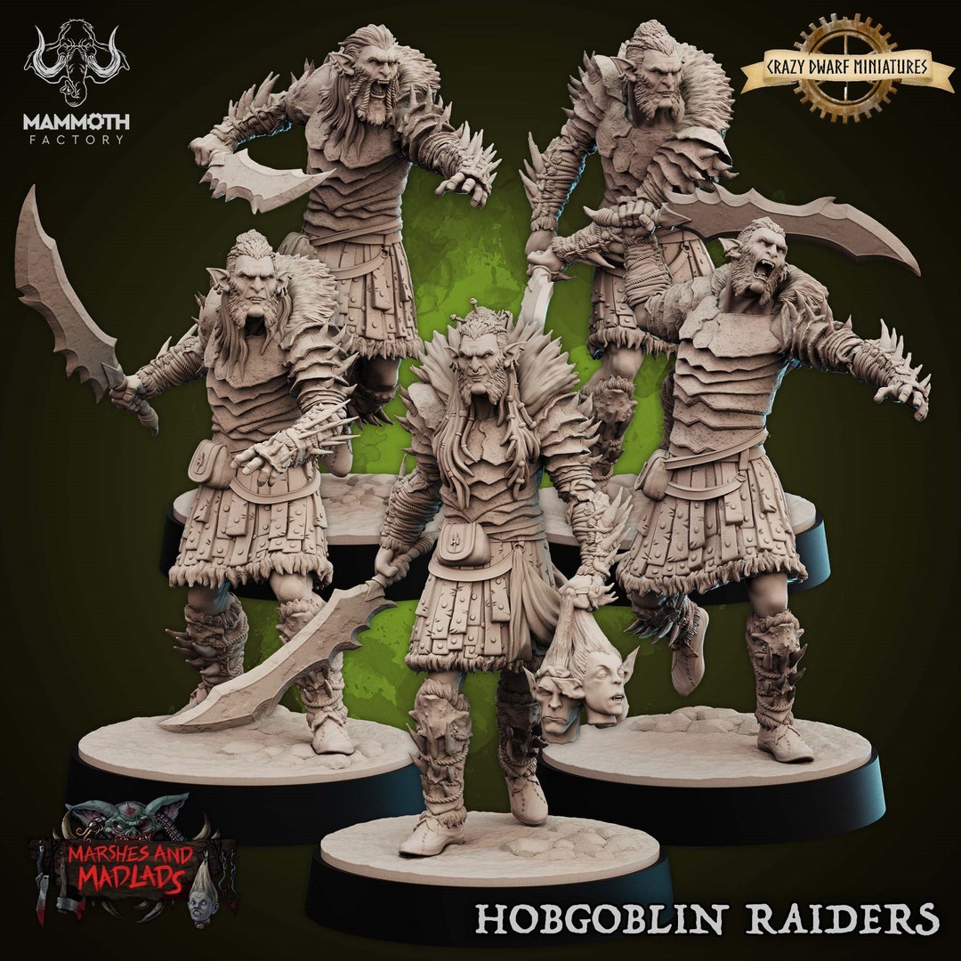Hobgoblin Raiders | Marshes and Madlads | 3D Printed Resin Miniature ...