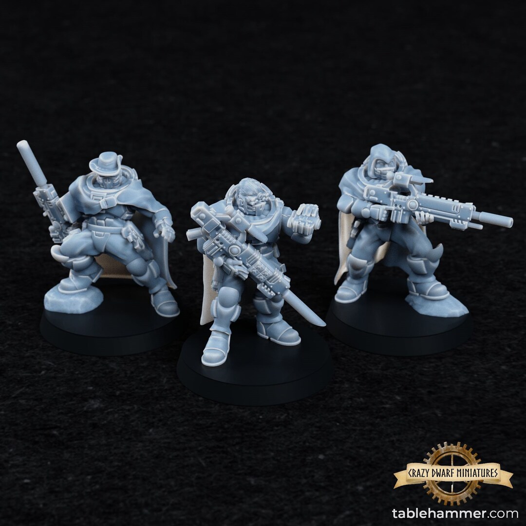 5 Man Ranger Squad | Space Corps | 3D Printed Resin Miniature | by ...