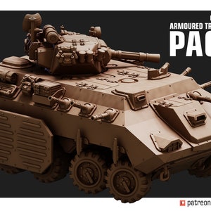 Desert Hawks Armoured Troop Carrier - Pacer | 3D Printed Resin ...