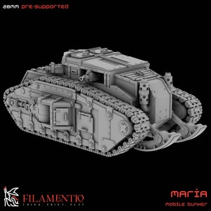 Maria - the Rolling Bunker | 3D Printed Resin Miniature | by Filamentio ...