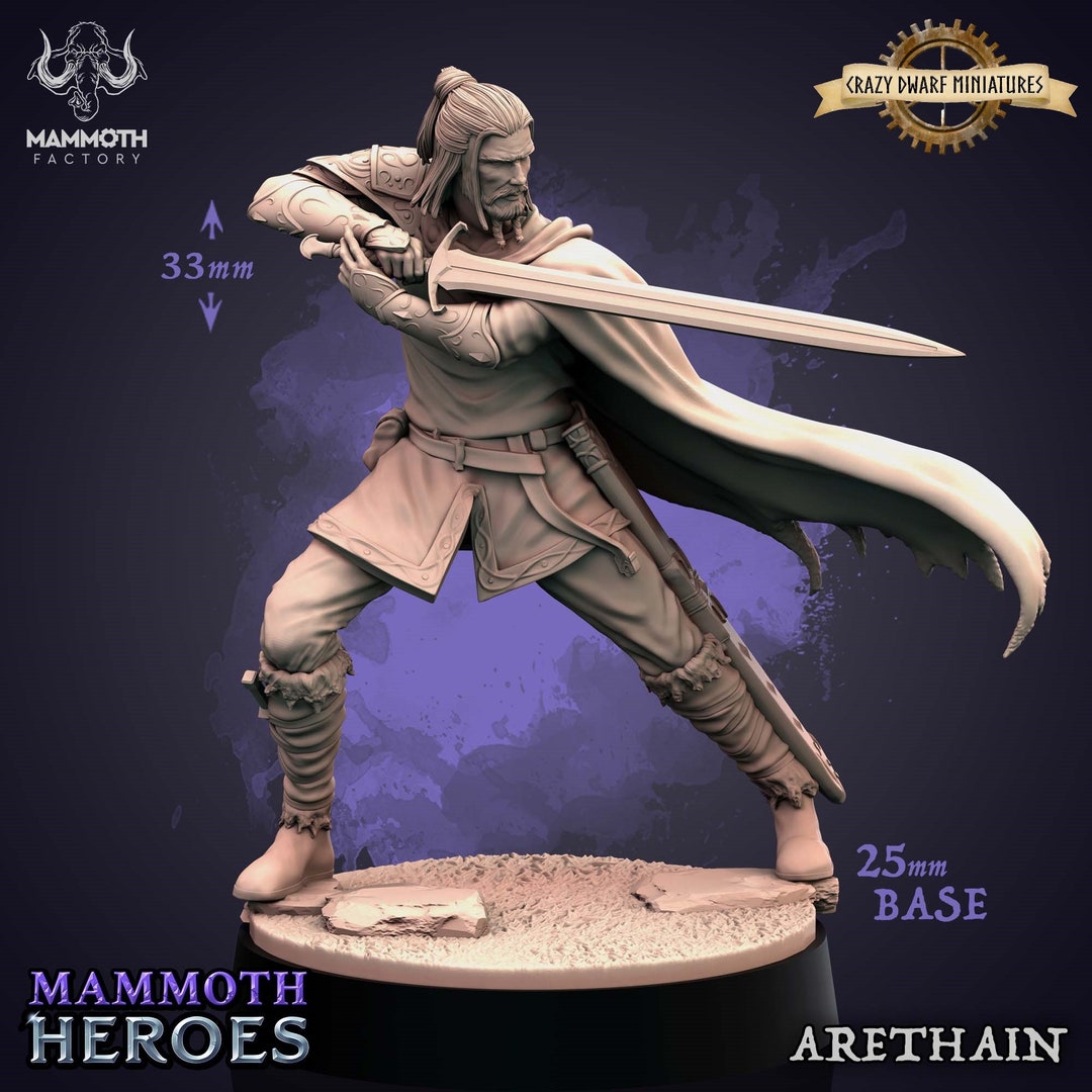 Arethain - Human Fighter/blood Hunter | Astral Voyage | 3D Printed ...