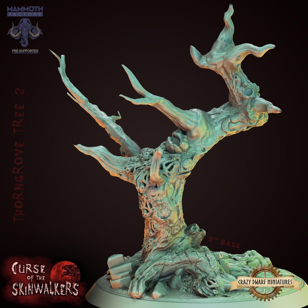 Thorngrove Tree | Curse of the Skinwalkers | 3D Printed Resin Miniature ...