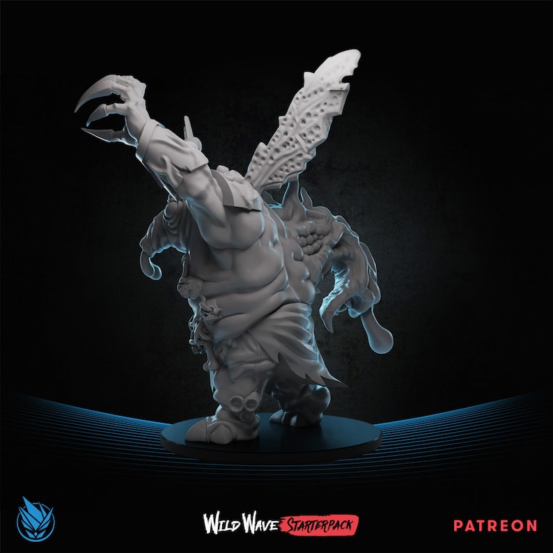 Demon of Rot Mutated Lord of Flies 3D Printed Resin - Etsy