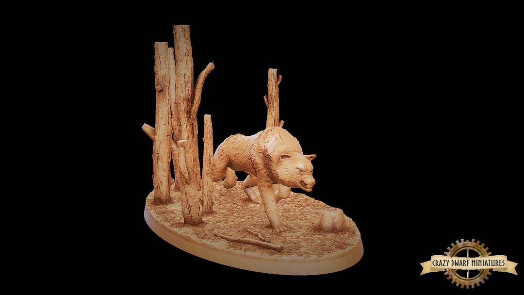 D&D Wild Wolfs | 3D Printed Resin Miniature | 32mm | by Key Capas - Etsy