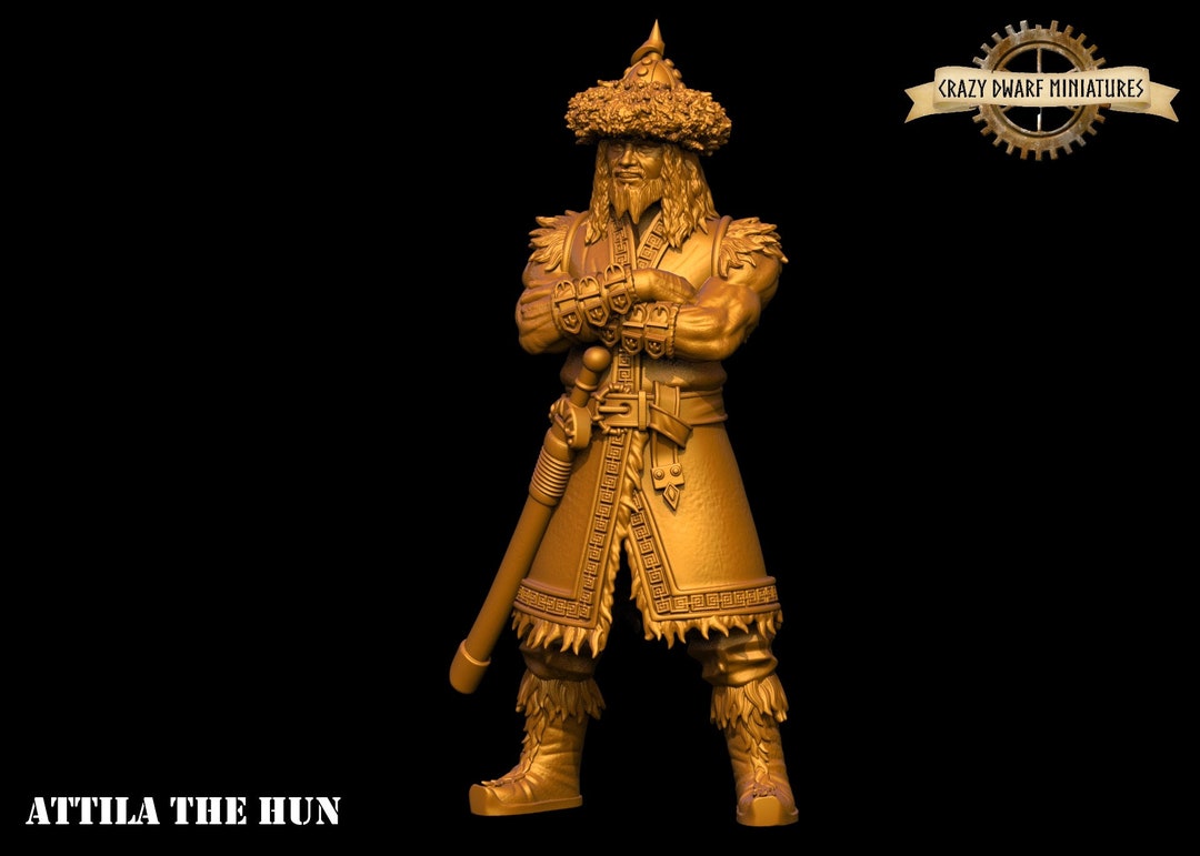 Human Barbarian/fighter | Attila the Hun - Kings & Heroes | 3D Printed ...