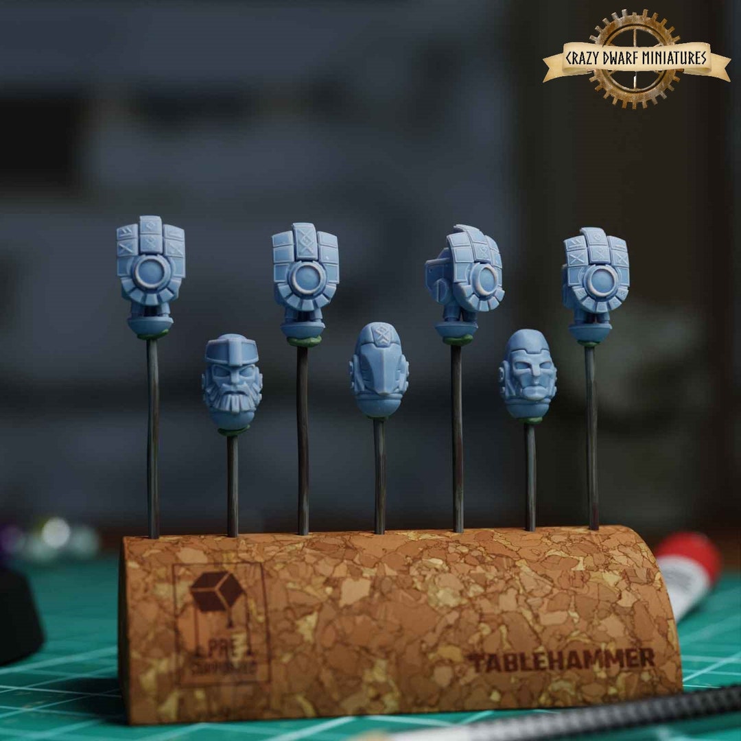 Dwarf Head Upgrade Packs | Federation of Tyr | 3D Printed Resin ...