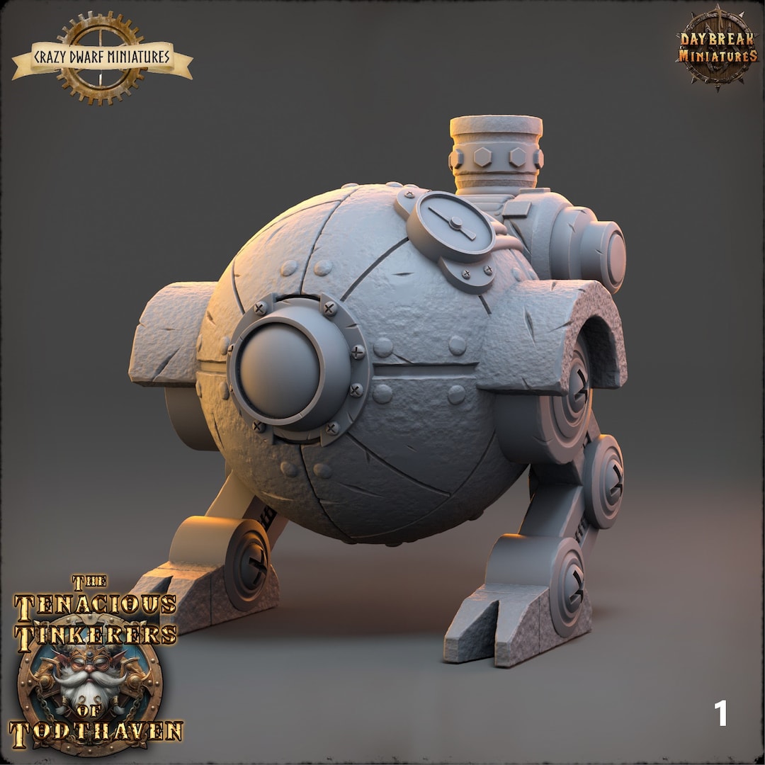 D&D Gnome Mech Walkers | All Terrain Steam Walkers | 3D Printed Resin ...