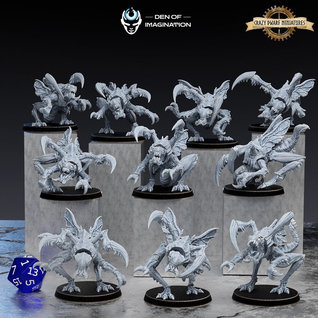 Hive Runners | Alien Hive Kelth | 3D Printed Resin Miniature | by Den ...