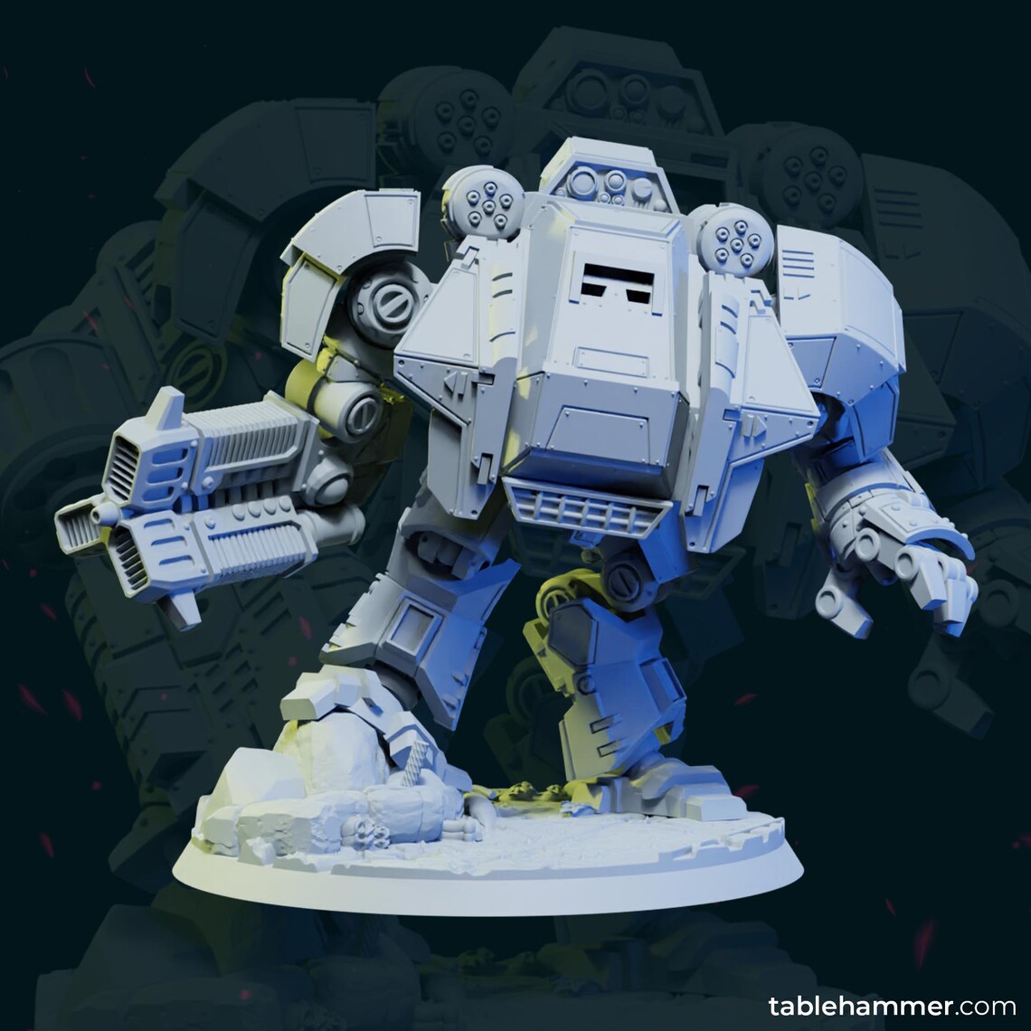 Heavy Walker | Space Corps | 3D Printed Resin Miniature | by ...
