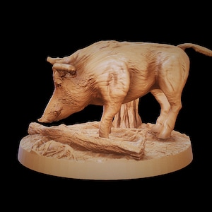 D&D Wild Boars 3D Printed Resin Miniature 32mm by Key Kapas - Etsy