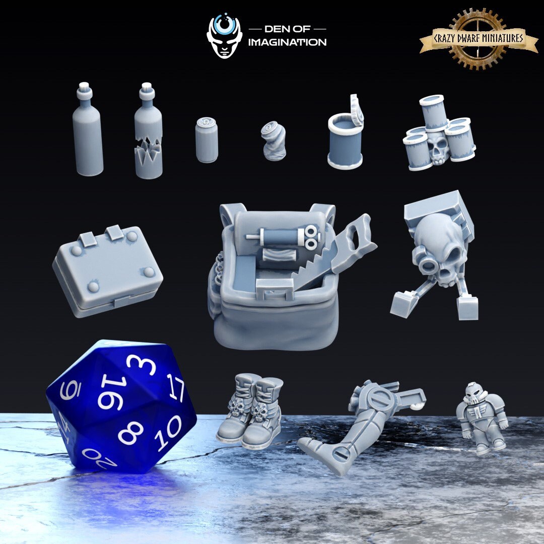 First Aid Kit | Space Soldiers | 3D Printed Resin Miniature | by Den of ...