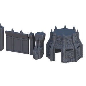 Imperial Fortification | Sci-fi Terrain | 3D Printed Resin Miniature ...