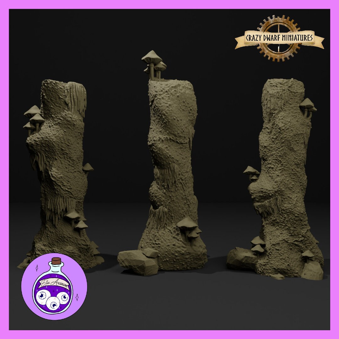 Cavern Columns the Hags Lair 3D Printed Resin Miniature - Etsy