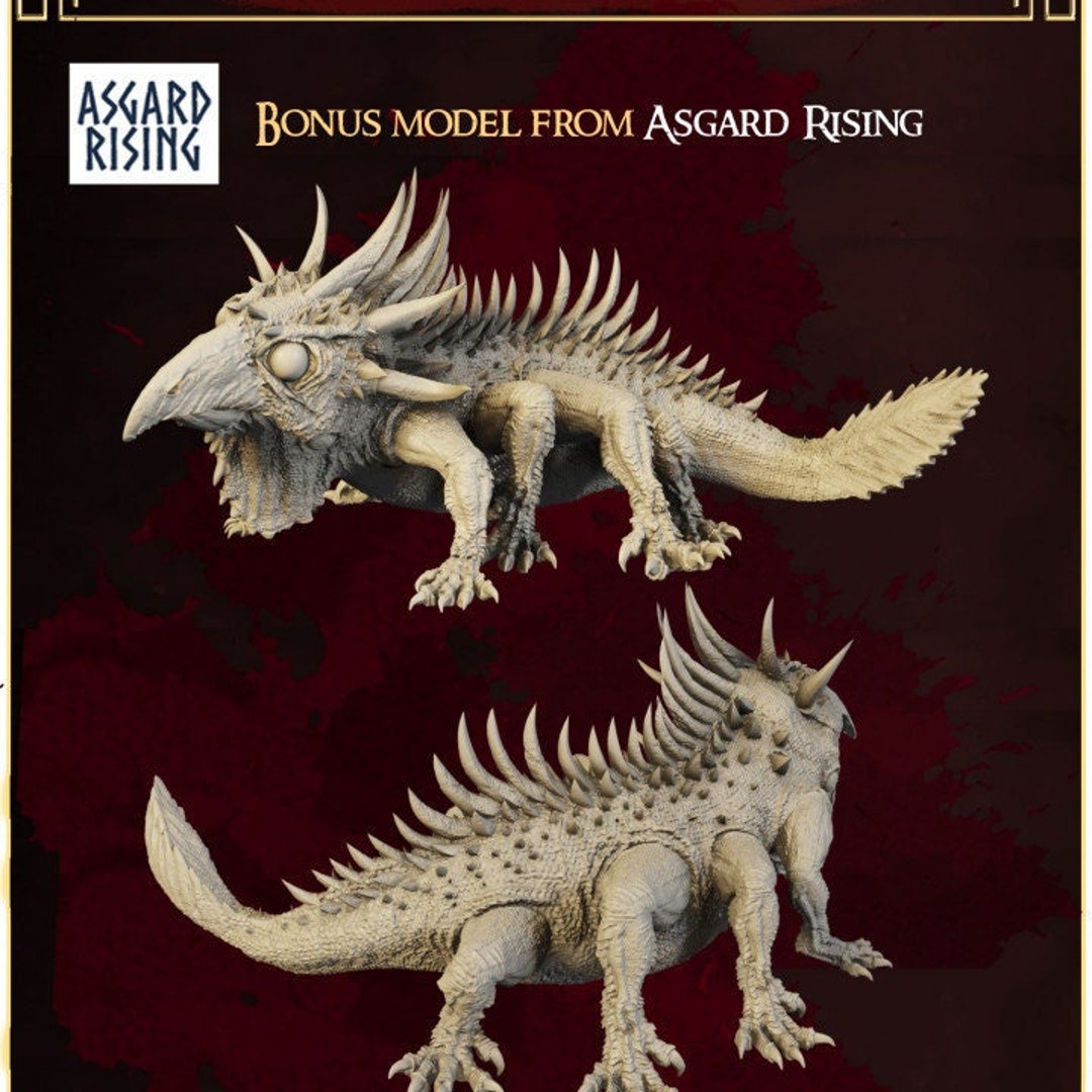 D&D Basilisk 3D Printed Resin Miniature 32mm by the Master Forge - Etsy