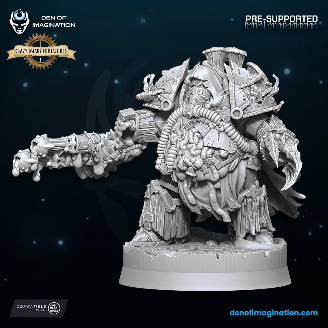 Plague Lord - Lord of Chaos | 3D Printed Resin Miniature | by Wildmesh ...