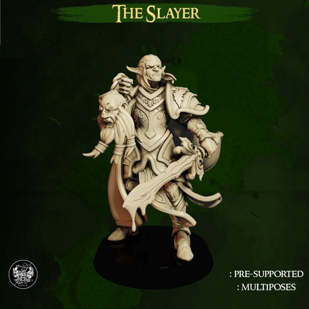D&D High Elf Slayer | Dungeons and Dragons | 28mm/32mm Miniature | by ...