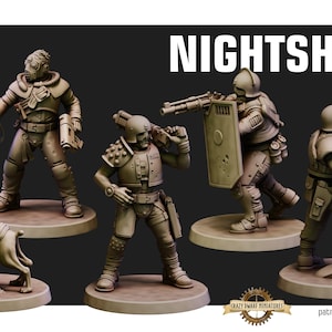 Nightshift Squad | 3D Printed Resin Miniature | by Red Pilgrim ...