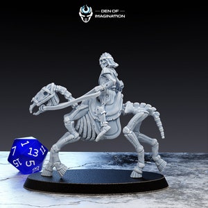 Skeleton Horsemen | Fantasy Undead | 3D Printed Resin Miniature | by ...