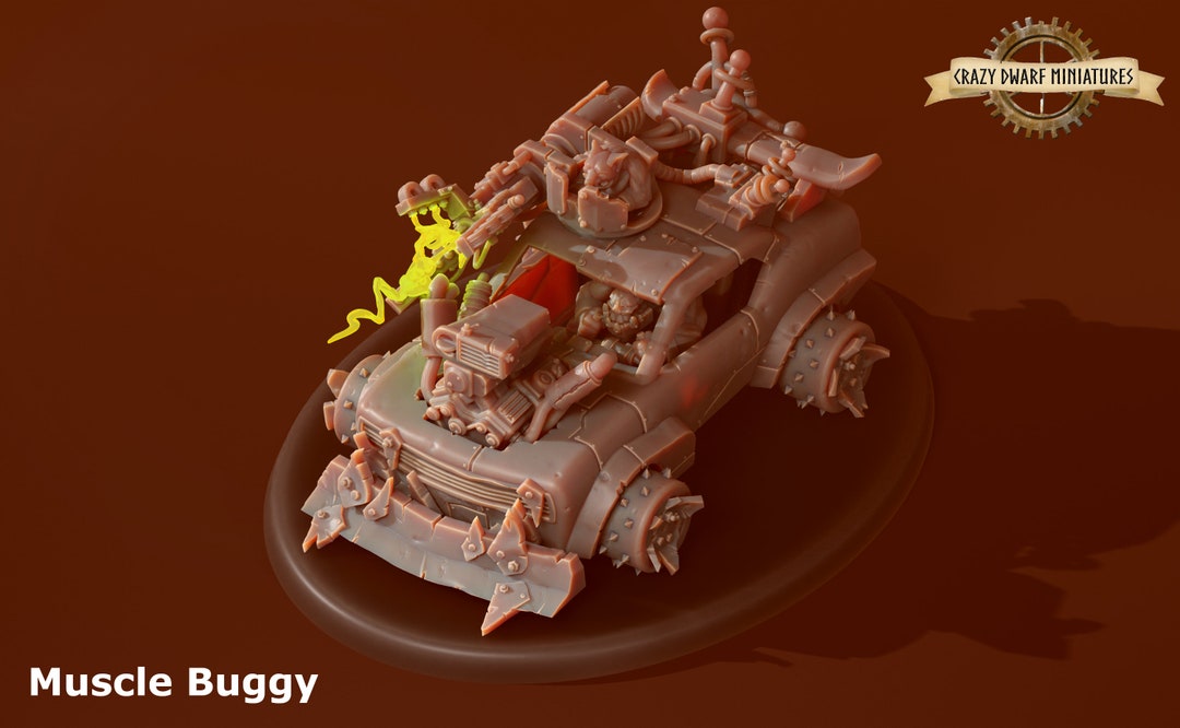 Muscle Buggy | Ork Dragster Buggy | 3D Printed Resin Miniature | by ...