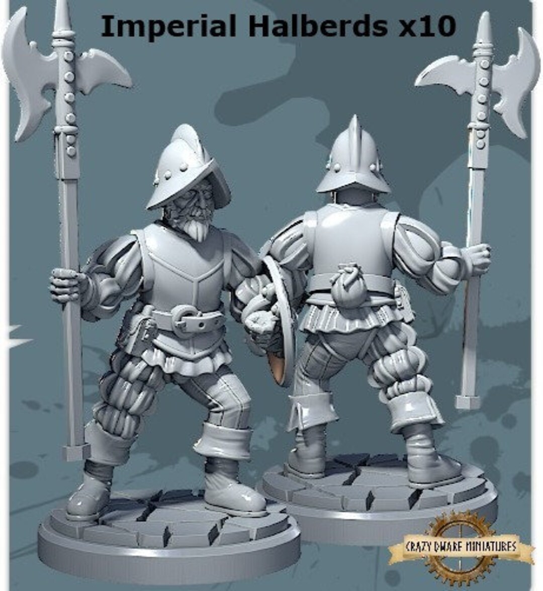 Imperial Militia Halberds / Swords / Spears | 28mm | Mercenary Warband ...