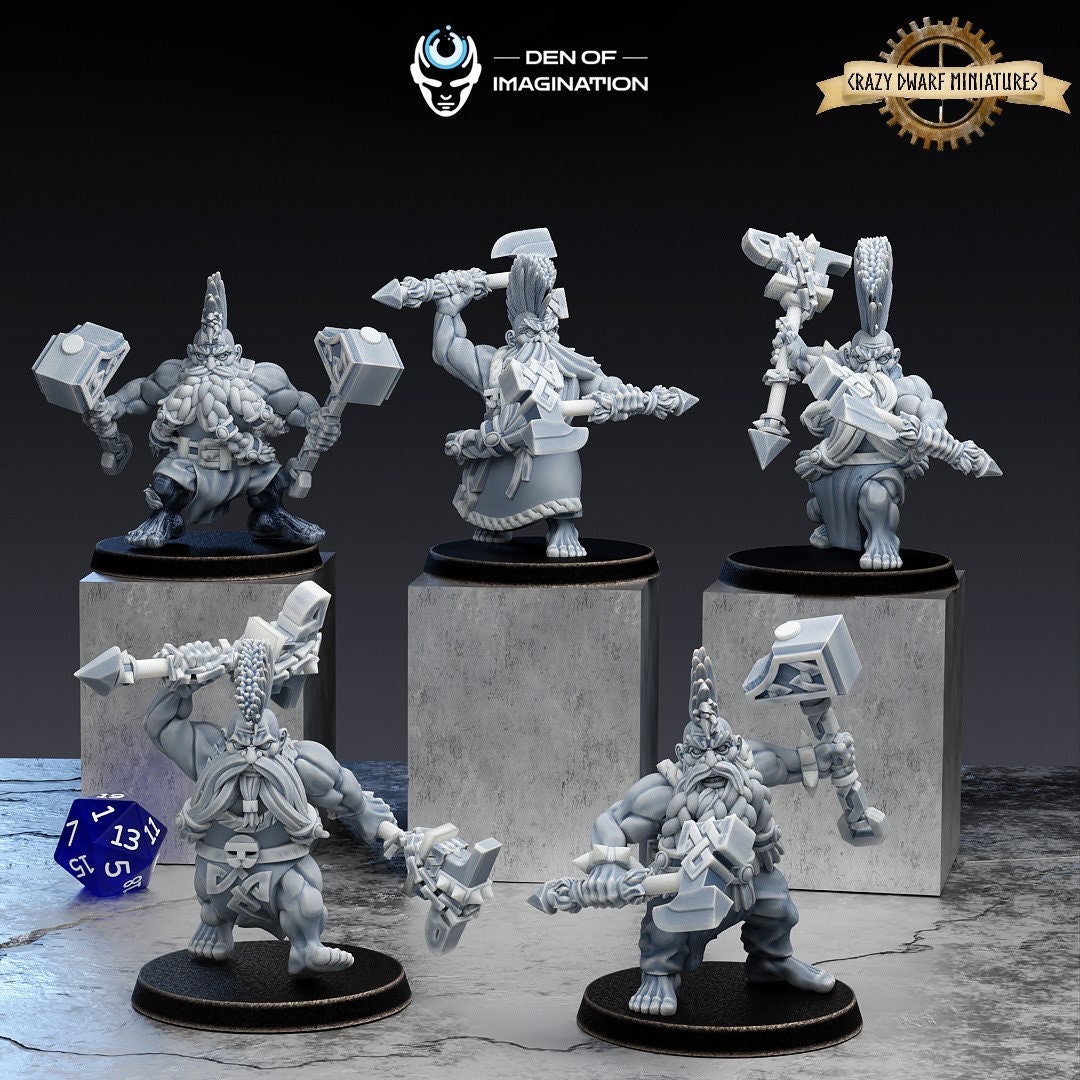 Dwarf Battle Smiths | Fantasy Dwarfs | Dungeons and Dragons | 28mm and ...
