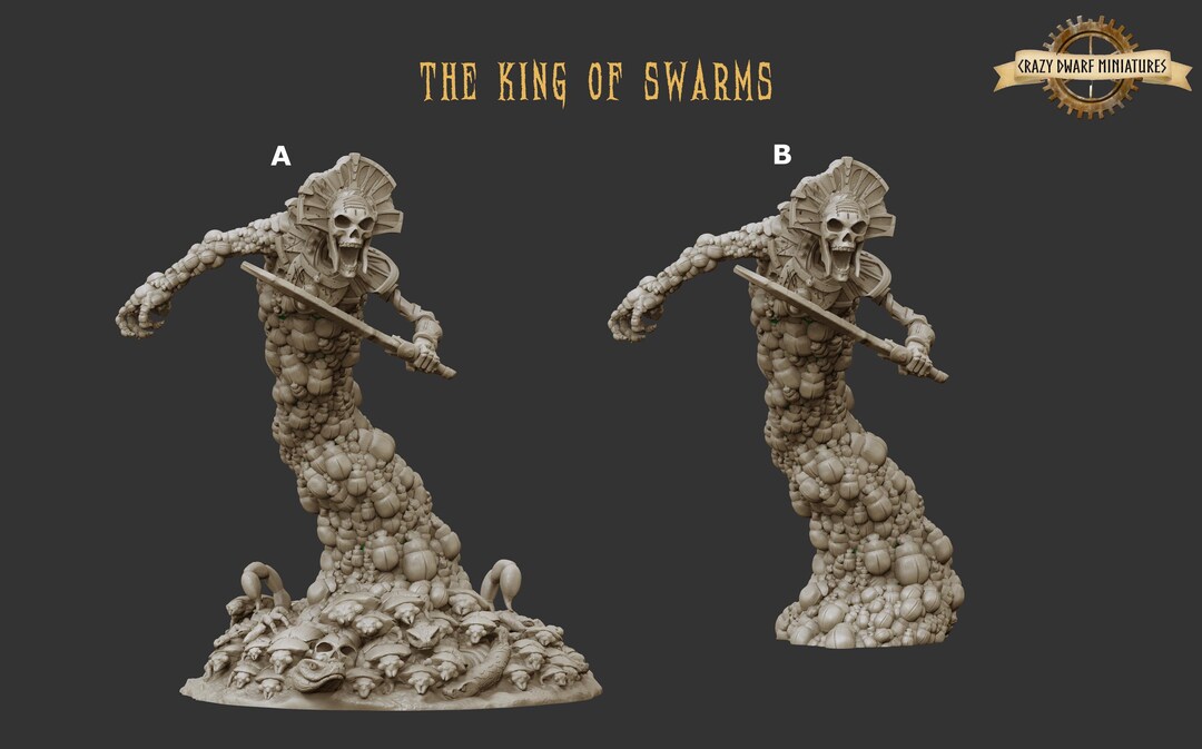 Undead Scarab Lord | Undead Pharaohs | 28mm/32mm Miniature | by Crab ...