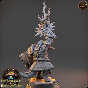D&D Crocodilian Paladin/cleric | Ashar Stargust | 3D Printed Resin ...