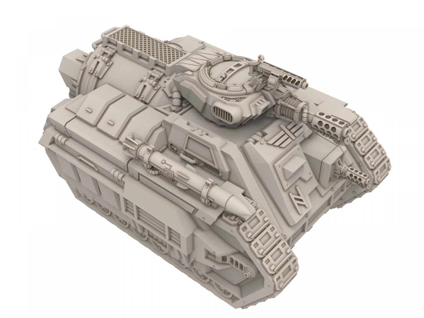 Halogi Flame Assault Tank | Rundsgaard | 3D Printed Resin Miniature ...