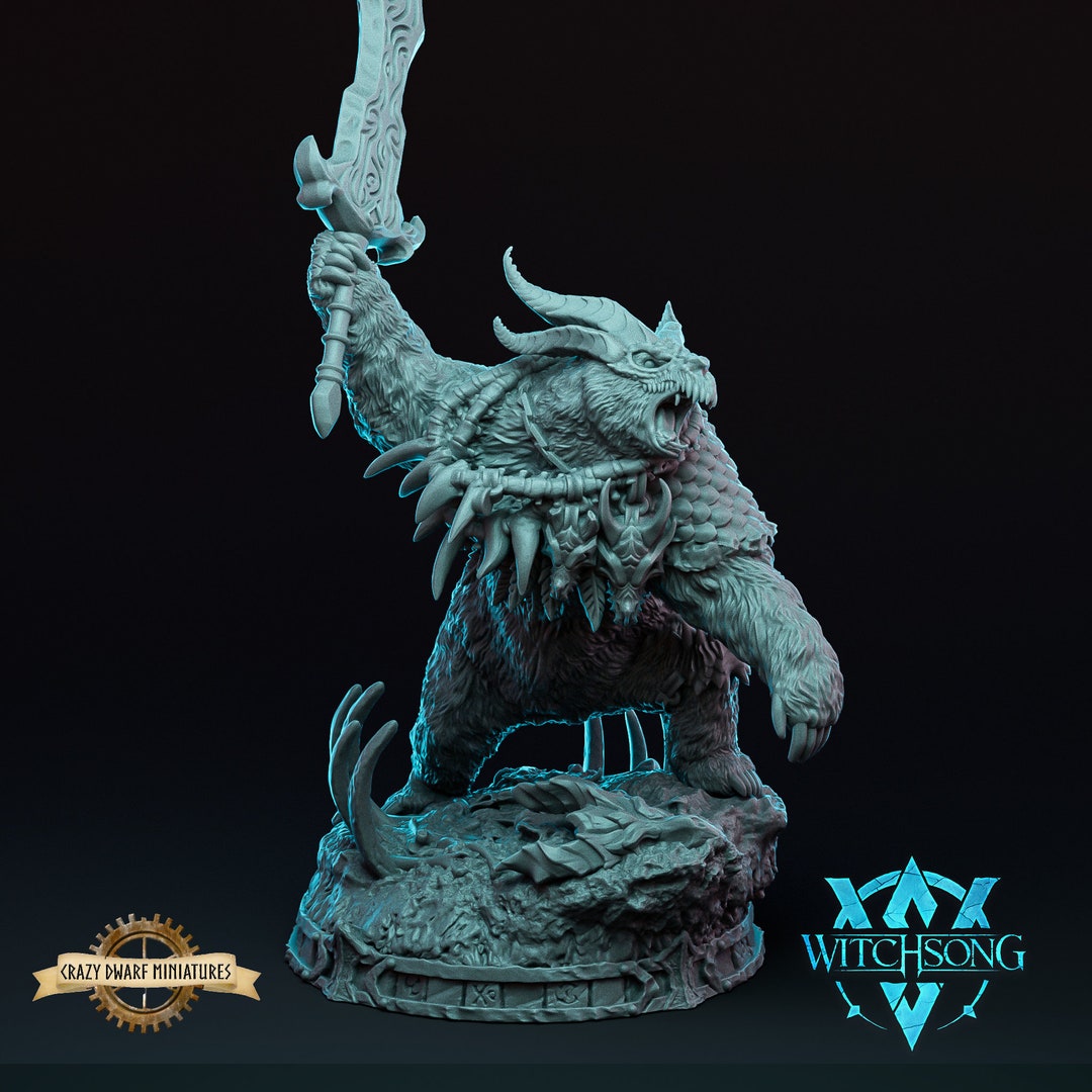 Ursalox, Wyrm-hunter | Beast Lord | 3D Printed Resin Miniature | by ...