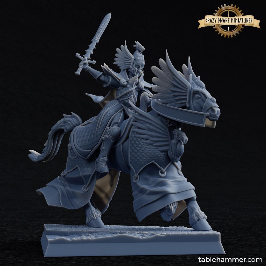Noyrit - Elven Cavalry Lord | High Elves | 3D Printed Resin Miniature ...