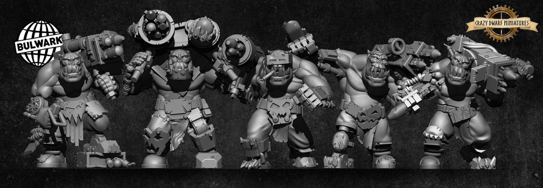 Ork Rocket Boys | Space Orks | Ork Warriors | 3D Printed Resin ...