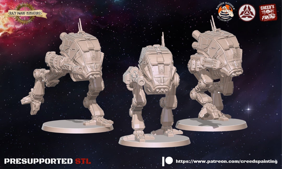 Aegir Mk1/mk2 War Walkers | Rundsgaard | 3D Printed Resin Miniature ...