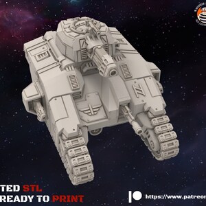 Fenrir Battle Tank | Rundsgaard | 3D Printed Resin Miniature | by ...