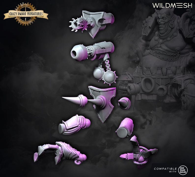 Corruptor of Excess | Chaos Demon Engine | Chaos Legions | 3D Printed ...