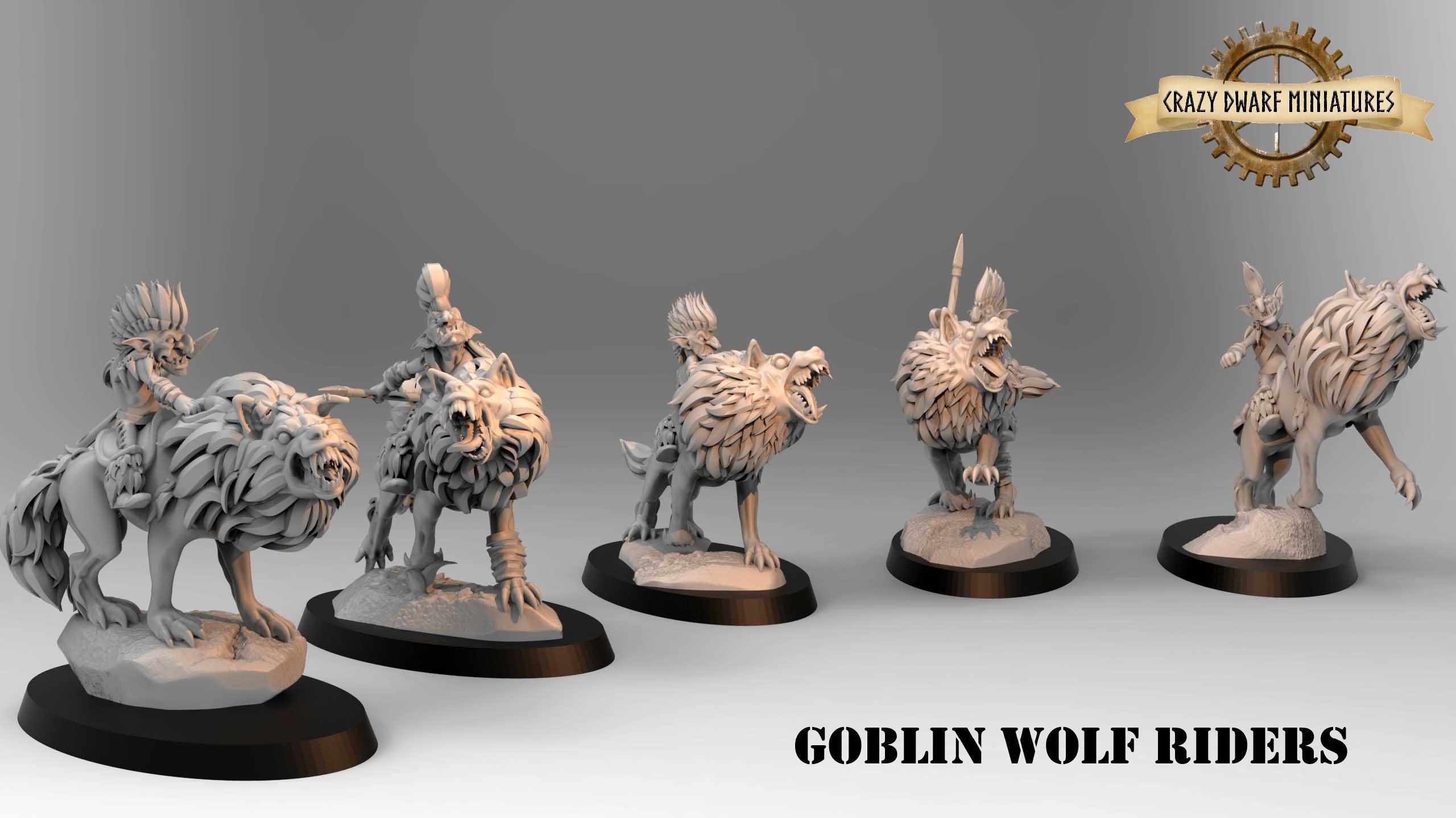 Goblin Wolf Riders Crazy Mushrooms V3.0 3D Printed Resin - Etsy