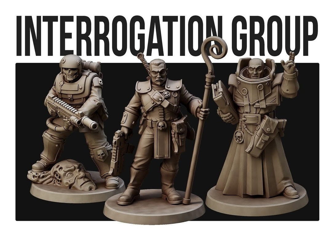 Imperial Interrogation Squad | 3D Printed Resin Miniature | by Red ...