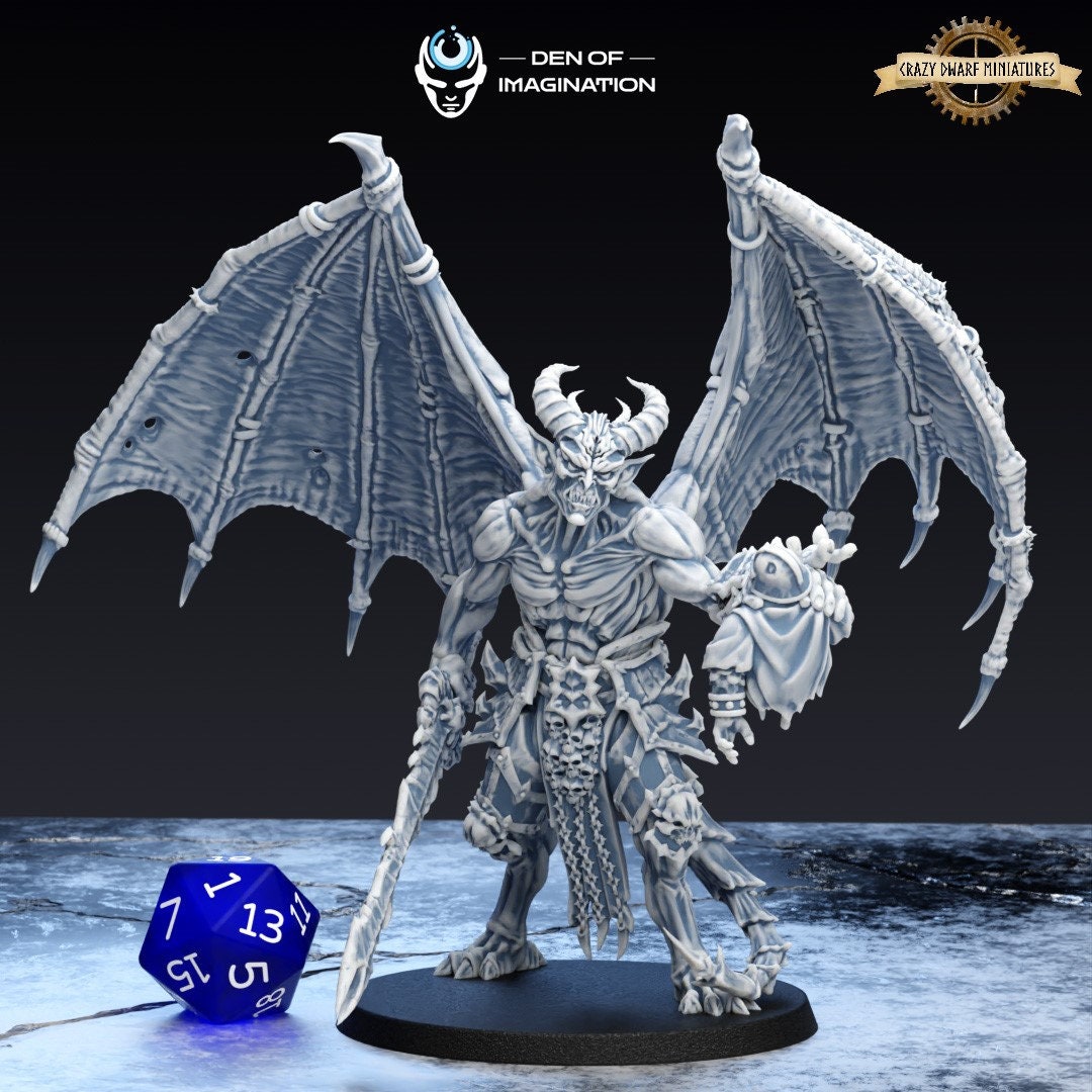 Infernal Demon Lord | Demon Royalty | 3D Printed Resin Miniature | by ...