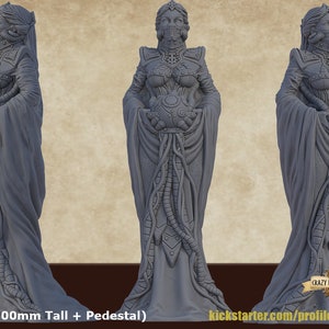 Divine Technology Statue | Sci-fi Terrain | 3D Printed Resin Miniature ...