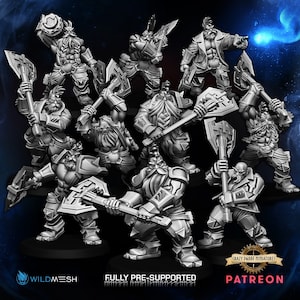 Brawlers | Miners of Anarchy | 3D Printed Resin Miniature | by Den of ...