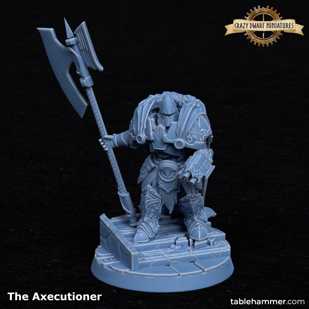 The Axecutioner | Emperors Golden Guard | 3D Printed Resin Miniature ...
