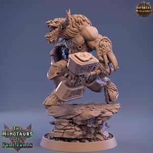 D&D Minotaur Paladin/cleric | Dargo Foul | 3D Printed Resin Miniature ...