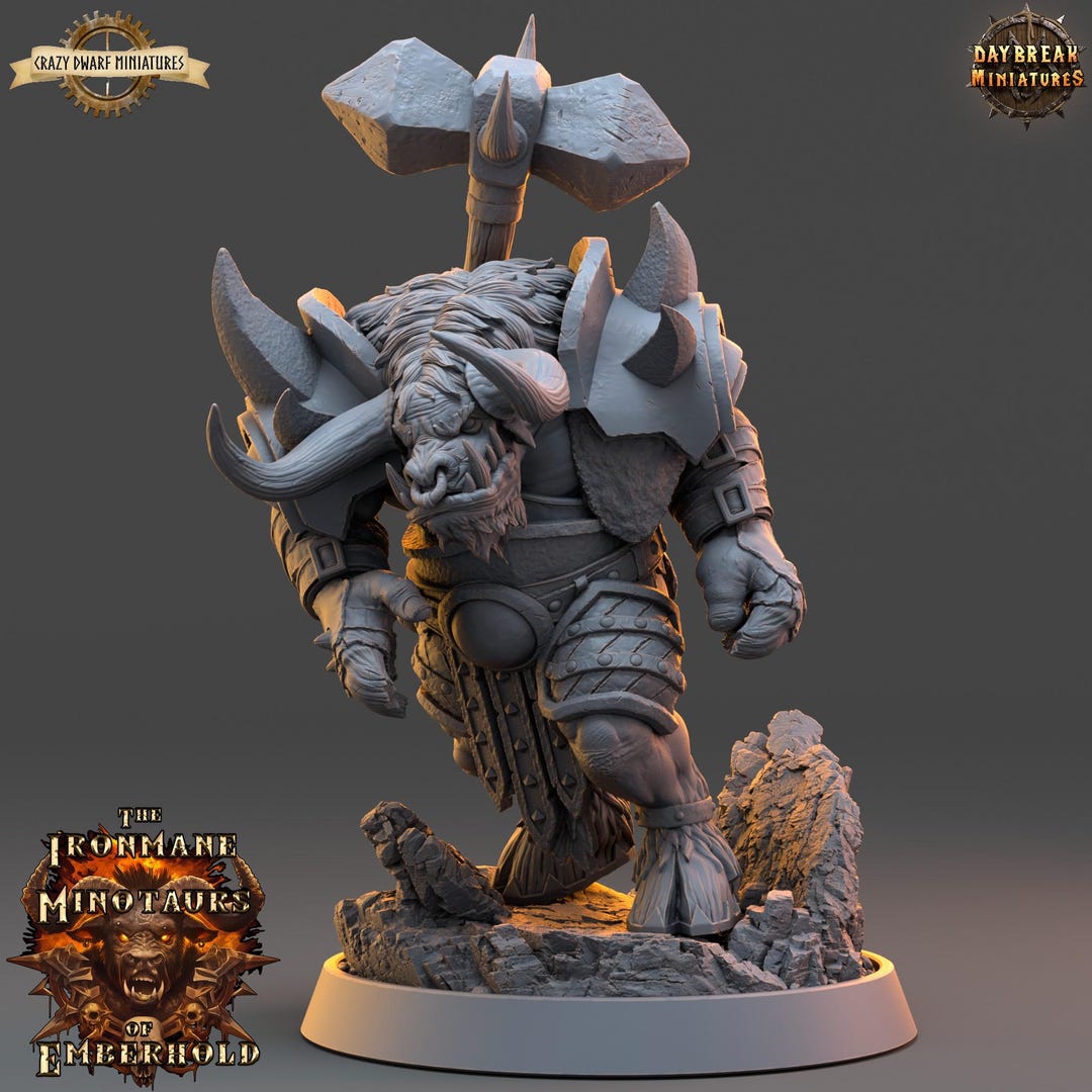D&D Minotaur Paladin, Barbarian | Dungeons and Dragons | Brakthar ...