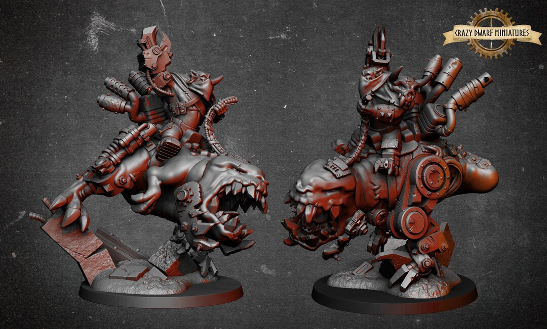 Ork Boss | Dyno Boss | Space Orks | 3D Printed Resin Miniature | by ...