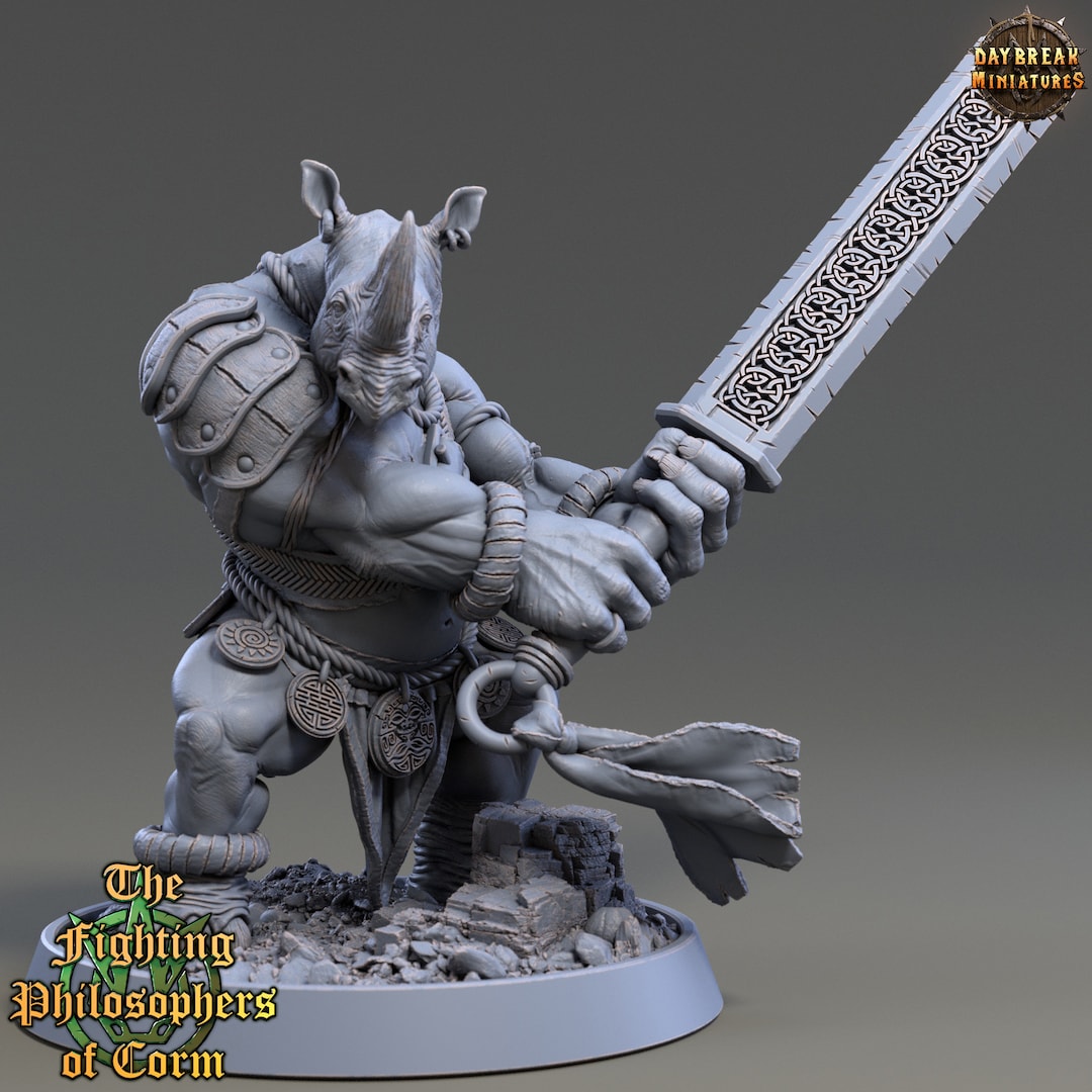 D&D Rhinokin Barbarian, Fighter |dungeons and Dragons | Crantor ...