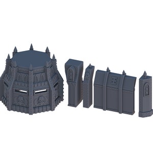 Imperial Fortification | Sci-fi Terrain | 3D Printed Resin Miniature ...