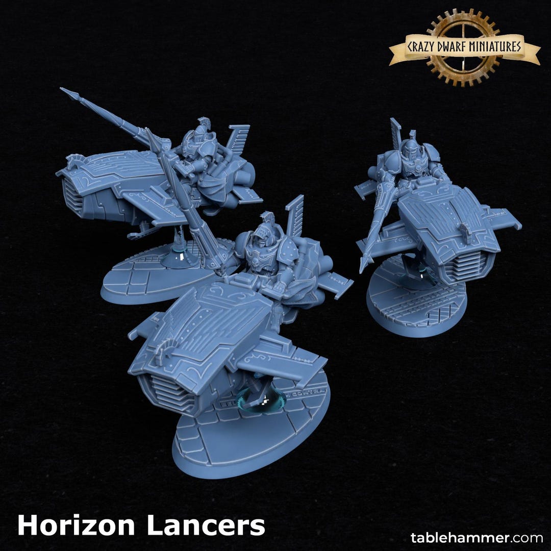 Horizon Lancers Jet Bikes | Emperors Golden Guard | 3D Printed Resin ...
