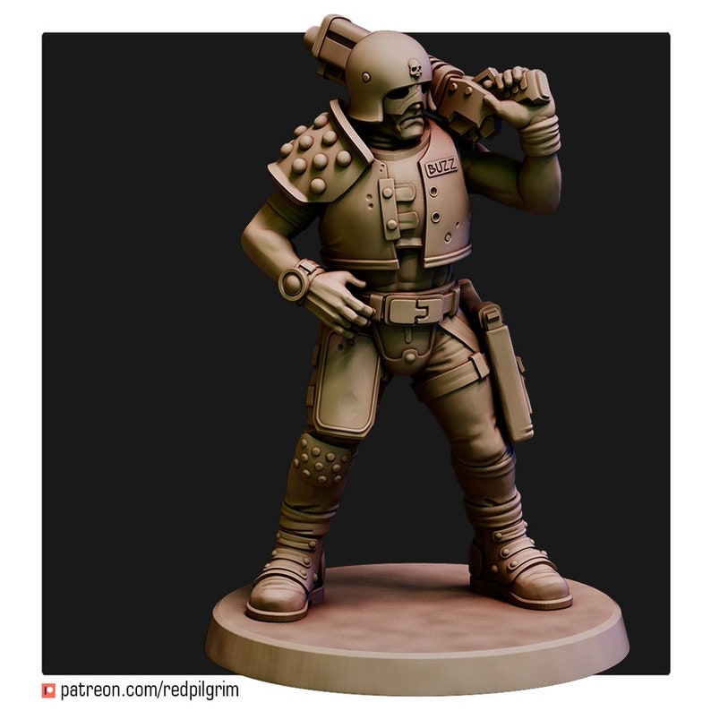 Nightshift Squad | 3D Printed Resin Miniature | by Red Pilgrim ...