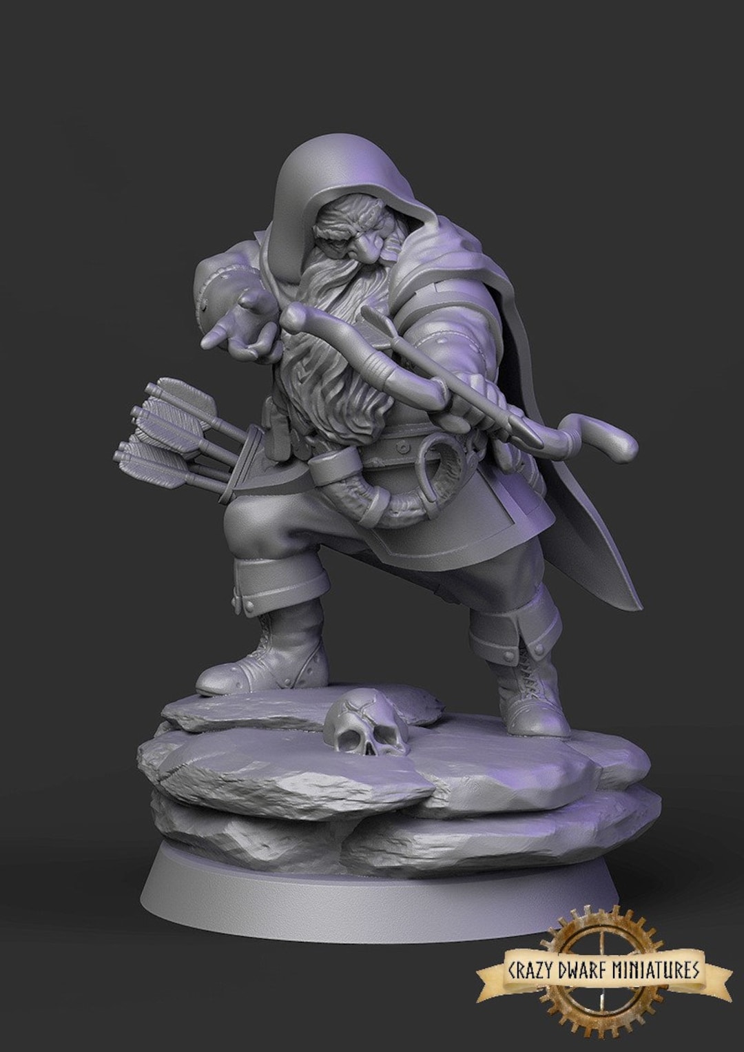 D&D Dwarf Ranger/hunter | Ranger | 3D Printed Resin Miniature | 32mm ...