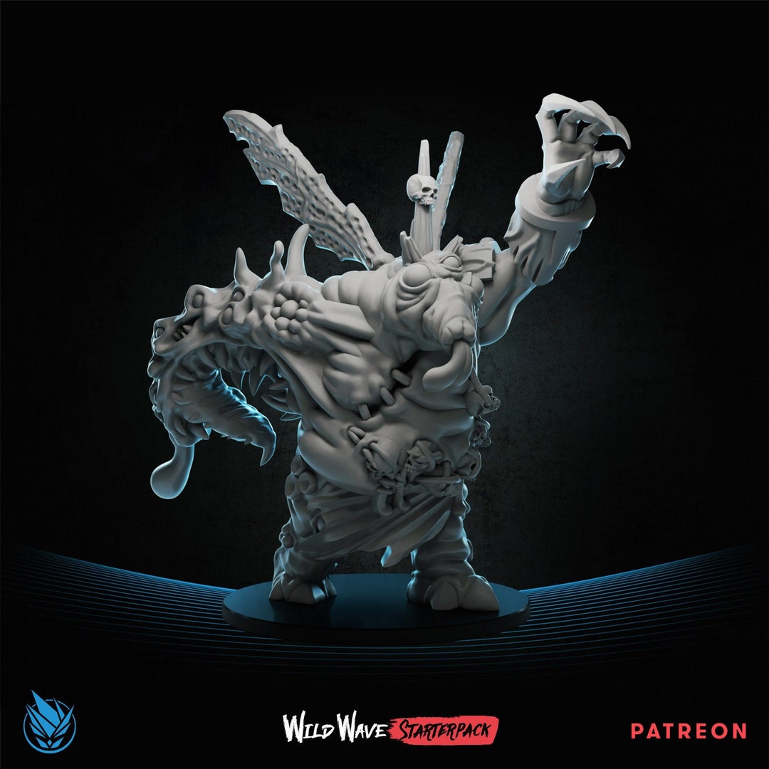 Demon of Rot Mutated Lord of Flies 3D Printed Resin - Etsy